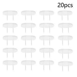 Fielect Outlet Plugs Covers Childproof Outlet Covers Protectors Electric Socket Cover Electrical Protector 2-Hole White 20Pcs