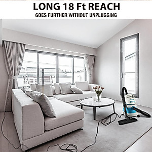 Shop-Vac 1.5 Gallon 2.0 Peak HP All Around EZ Wet/Dry Vacuum, Portable Compact Shop Vacuum, 3 in 1 Function with Wall Bracket & Multifunctional Attachments for Home, Apartment, Vehicles, 5895100