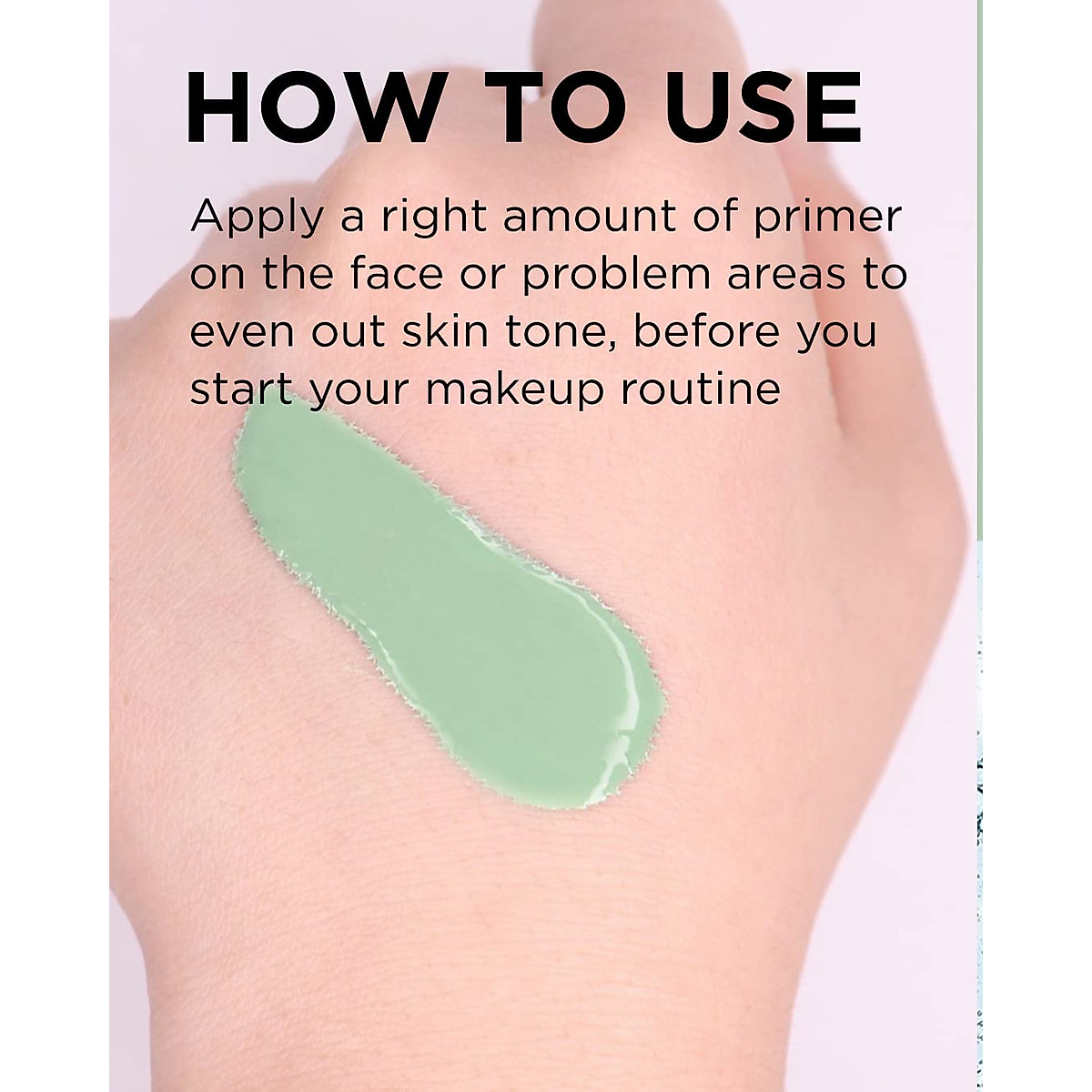 TOUCH IN SOL Redness Correcting Base Primer 1.01 fl.oz. - Pore Minimizing Green Toned Makeup Base - Tone Neutralizing before Foundation - Minimize Rosacea, Redness - No Pore Blem Primer Base