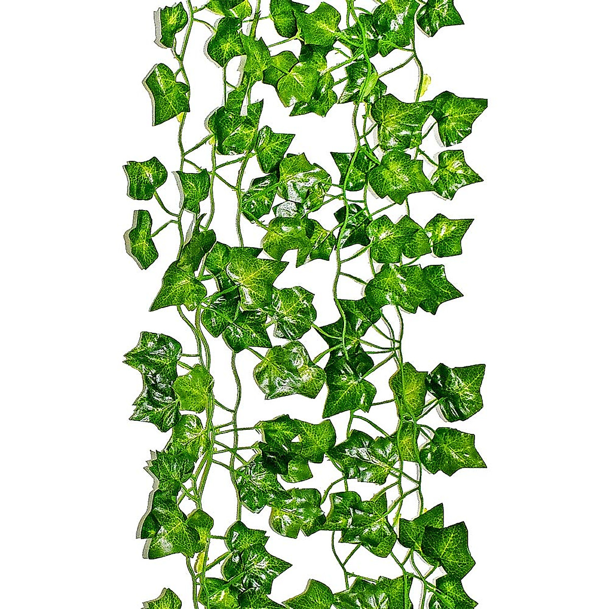 LEFV Ivy Garland 6 Feet Long Artificial Vine Plant Leaves Silk Greenery Chain Wedding Party Supplies Garlands Home Garden Wall Decoration Sweet Potato Leaf, Pack of 1
