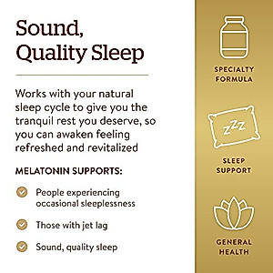 Solgar Melatonin 5 mg, 120 Nuggets - Helps Promote Relaxation & Sleep - Clinically-Studied Melatonin - Supports Natural Sleep Cycle - Vegan, Gluten Free, Dairy Free, Kosher - 120 Servings