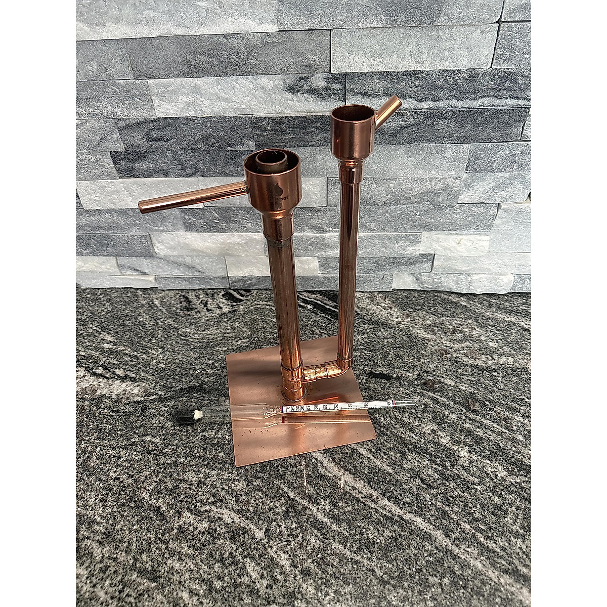 CoProof Copper Proofing Parrot for Distilling, Brewing Beer, Moonshine, Tequila with Hydrometer, Two Way Distillng