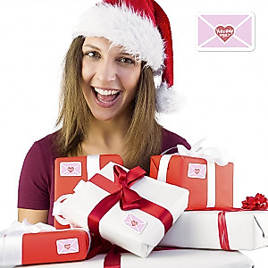 Muminglong 1.5 Inch Happy Post Sticker,Mail Sticker,Thank You Sticker, Small Business, Handmade Sticker,Packaging Sticker, 500 PCS