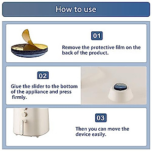 Appliance Sliders,24Pcs Self-Adhesive Kitchen Appliance Sliders,2Pcs Cord Organizer,Easy To Move and Save Space,Suitable for Countertop Kitchen Appliances Coffee Maker,Blender, Pressure Cooker.