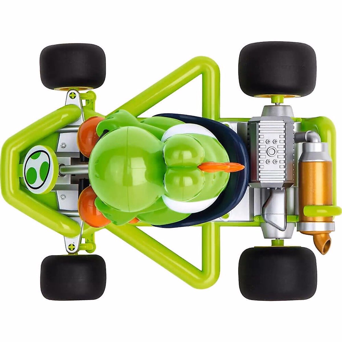Carrera 200988 RC Official Licensed Mario Kart Pipe Kart Yoshi 1:18 Scale 2.4 GHz Remote Radio Control Car with Rechargeable LiFePO4 Battery - Kids Toys Boys/Girls