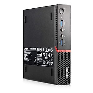 Lenovo ThinkCentre M900 Tiny Desktop, Quad Core i7 6700T 2.8Ghz, 16GB DDR4, 256GB SSD Hard Drive, Windows 10 (Renewed)