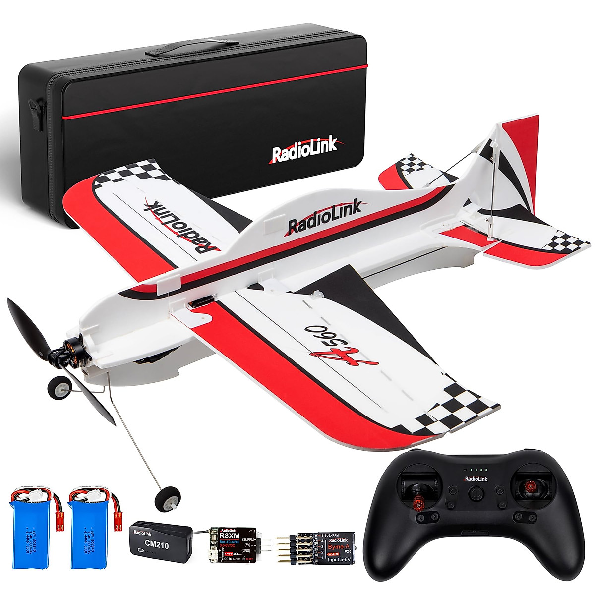 ATA HOBBY Radiolink A560 6 Flight Modes RC Airplane, Easy to Fly RFT RC Airplanes with 2.4Ghz Remote Control, Byme-A Gyro FC, Brushless Motor for Kids, Boys, Girls, Adults, Beginner or Experienced