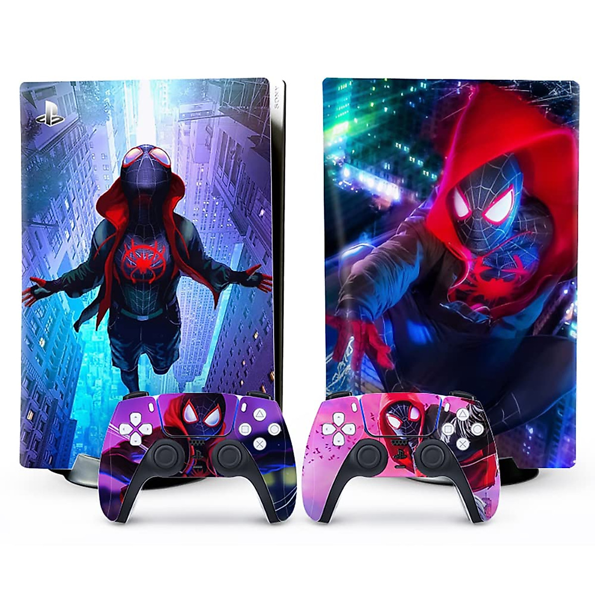 Stickers for PS5 Disk Edition Console and Controller,Durable Scratch Resistant Bubble-Free Skins and Wraps for Playstation5 Disc Version…