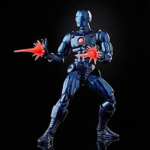 Marvel Hasbro Legends Series 6-inch Stealth Iron Man Action Figure Toy, Includes 5 Accessories and 1 Build-A-Figure Part, Premium Design and Articulation