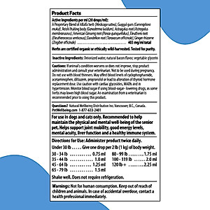 Pet Wellbeing Old Friend for Senior Cats - Vet-Formulated - Aging Immune System & Joint Mobility Support in Older Felines - Natural Herbal Supplement 2 oz (59 ml)