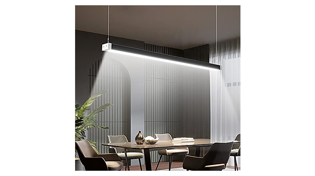 FAITHSAIL 4FT LED Linear Light 5000K 6000LM Suspension Office Lighting ...