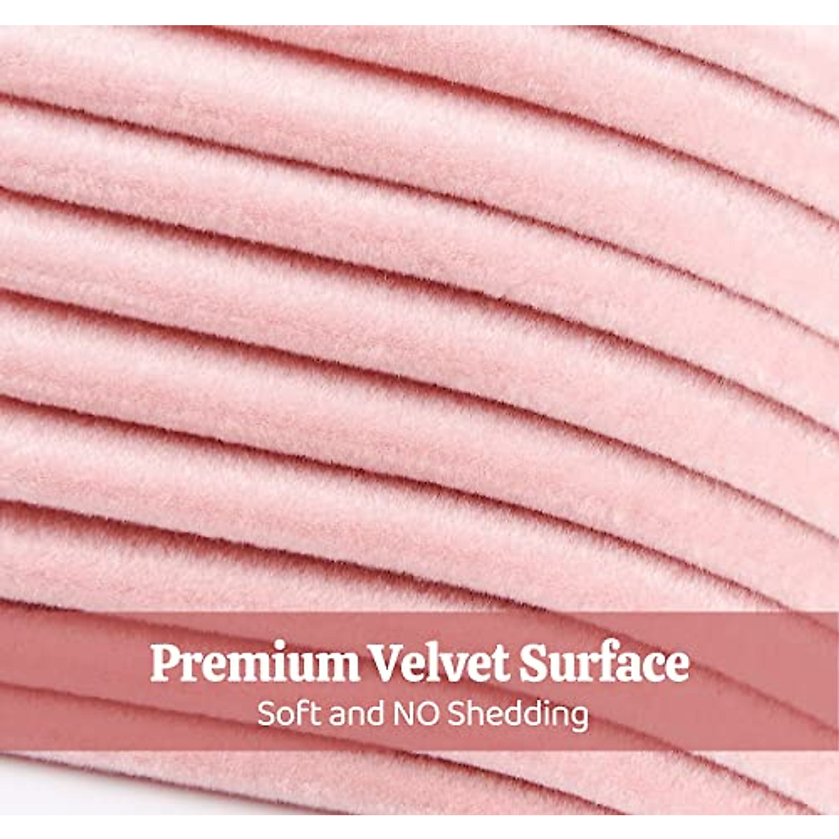 HOUÍSM Premium Velvet Pants Hangers, 16.7inch Slim Skirt Hangers with Adjustable Clips - Heavy-Duty, Non-Slip, Ultra Thin, Space Saving Flocked Hangers for Coat, Suits, Dress & Shirt (Cloud Pink)