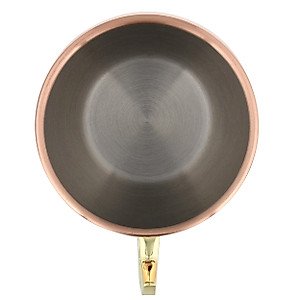 G Francis Moscow Mule Copper Mugs, 4pc Set - 18oz Smooth Copper Drinking Cups Moscow Mule Glasses Set for Ginger Beer and Cocktails