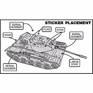 Tim Mee Toy Walker Bulldog Tank Playset- OD Green 13pc - Made in USA