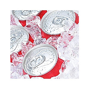 DomeStar Fake Ice Cubes, 4.4Lbs 1,000PCS Acrylic Ice Cubes Clear Rocks Fake Diamonds Clear Acrylic Vase Filler Plastic Crystals Clear Fake Crushed Ice Rocks Acrylic Gems