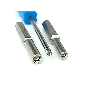 ATK253 3.8 mm & 4.5 security screwdriver game Bit tool set for Nintendo system and cartridge (Super, Conosle, games, NES cart, SNES, Gamecube, Gameboy, GBA, Sega Genesis, N64 games, boy) 3.8mm 4.5mm