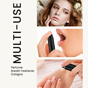 IRON BILL 5PCS/8ml Perfume Travel Refillable, Portable Perfume Atomizer Refillable, Empty Mini Size Spray Bottle for Men&Momen.（Matte Black