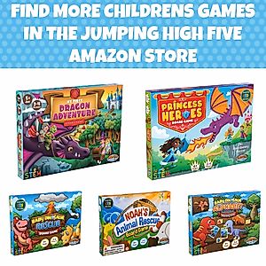 Jumping High Five Candy Trains Board Game! A Sweet Sugar Coated Cooperative Game for Kids Ages 4 and Up, Children Learn New Skills with Tasty Track Building, Perfect for Family Play Time