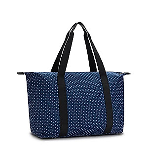 Kipling Art Medium Lite Printed Tote Bag Soft Dot Blue C