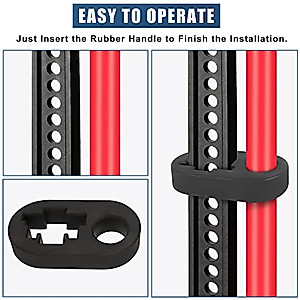 TaoTazon Handle Keeper, Rubber Hi Lift Jack Accessories, Rust-Resistant Hi-Lift Jack Handle Keeper, Upgrade Handle Bar Protector for High Lift Jack in Place