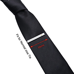 HONEY BEAR Mens Initial Alphabet Letter Tie Clip Bar Normal Size Gift 5.4cm M Silver