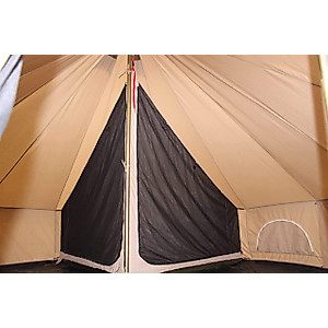 WHITEDUCK Inner Tents for Canvas Bell Tent, Half 1/2 & Quarter ¼ Inner Tents, Tent Accessories, Inner Rooms, Separate Compartment (3M, 4M, 5M, 6M) (Quarter Inner 4M, Avalon Tent)