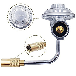 MENSI 6 Feet 1LB to 20LBS Propane Tank Cylinder Extension Hose with 1 Pound Regulator Assembly Kit for Blackstone 17" and 22" Griddle