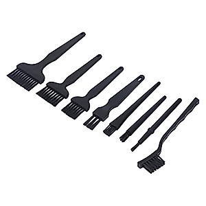 Electronics Non Static Brushes, Non Scraping Safe Plastic Handle Computer Keyboard Brush Kit 8Pcs for Cell Phones