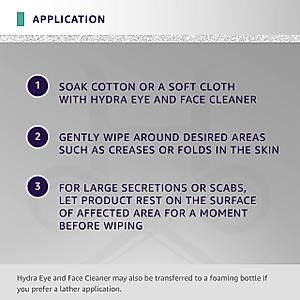 Hydra Professional Face and Eye Cleaner for Dogs and Cats, No-Rinse Pet Cleaner for All Breeds and Coat Types