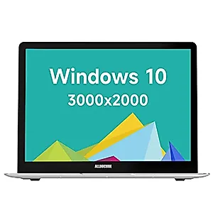 ALLDOCUBE Laptop 13.5-inch Windows 10, VBook, Intel Celeron N3450, 8GB RAM, 128GB SSD, 13.5" FHD IPS 3000x2000, 2.4G+5G Dual WiFi, Bluetooth, Type C