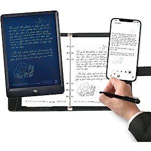 Ophayapen Digital Smart Pen Notebook and Writing Board Set, Real-time Sync for Digitizing, Convert to Text,Storing, and Sharing Paper Notes, Compatible with Smartphone (Android and iOS)