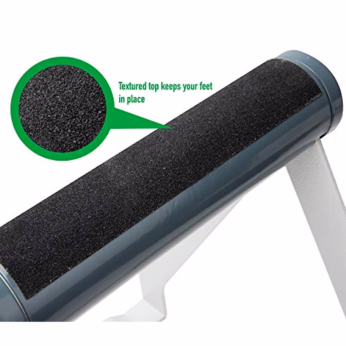 Mind Reader Collapsible, Portable Stand for Tying Laces, Accessibility for Back Pain, Seniors, Elevating Feet, Folding Platform, Plastic Shoe Step, One, Silver