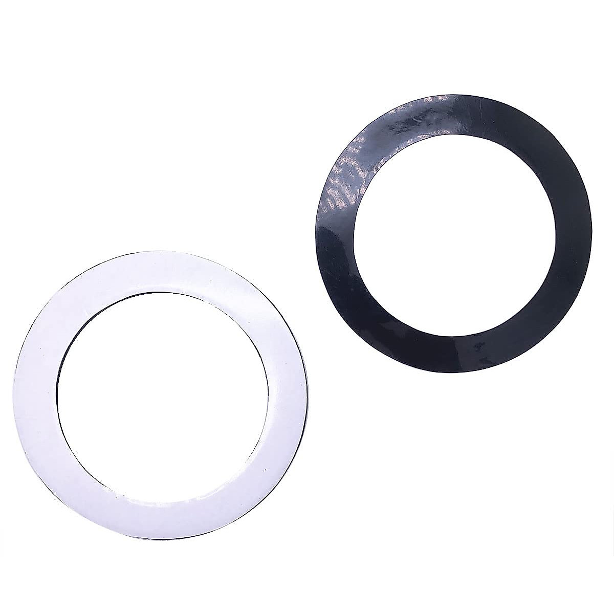 TUOREN 2 Pieces Drum Head Port Hole Cuttering Template Ring for Bass Kick Drum (Black)