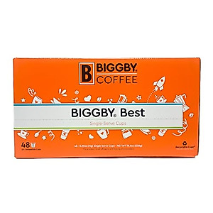 BIGGBY Best Medium Roast, 48 Count Single Serve Coffee