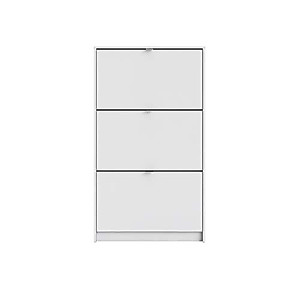 Tvilum Bright 3 Drawer Shoe Cabinet, White