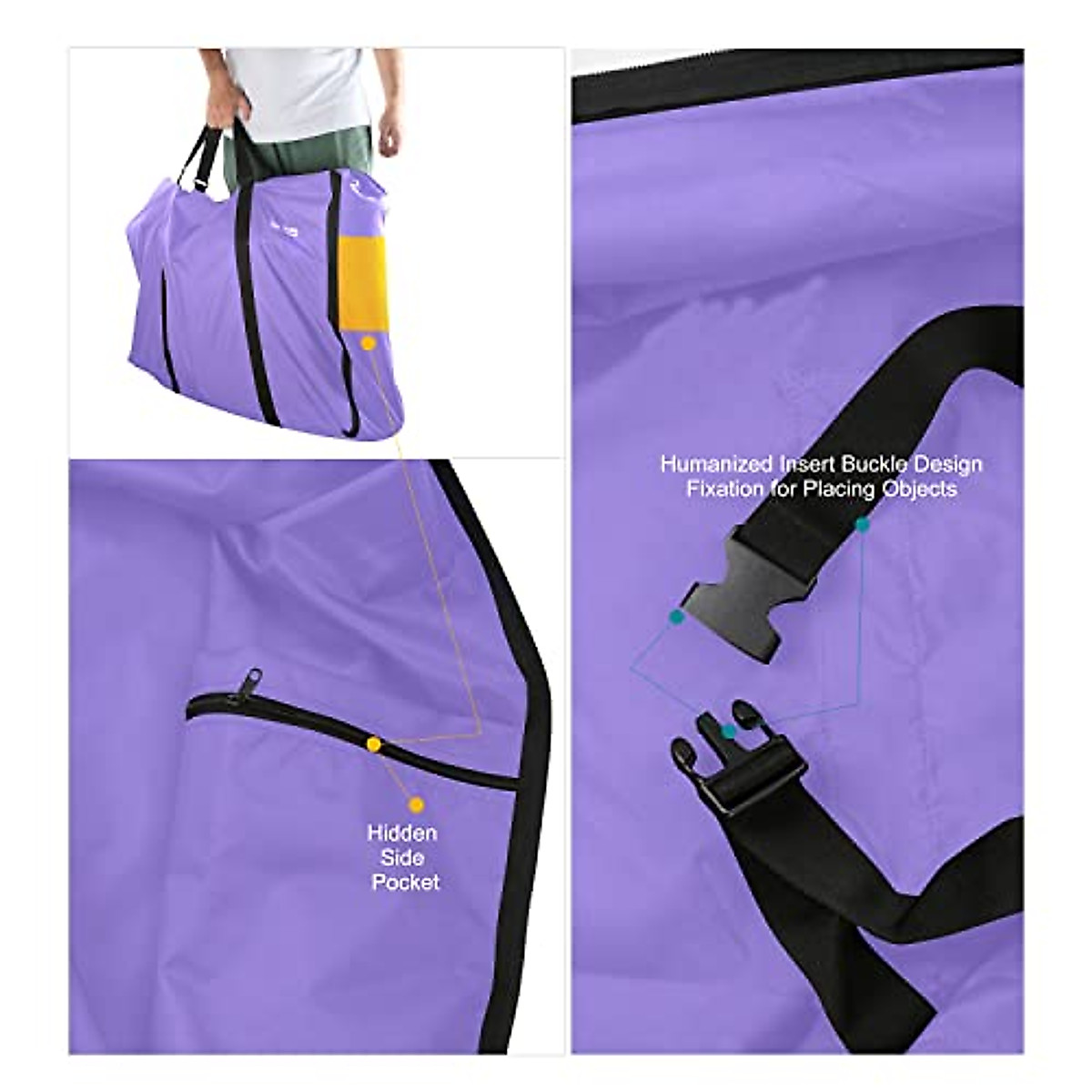 Travel Bag for Rollator Walker - Rollator Travel Bag - for Folding Walkers Compact Wheelchair Transport Chair Folding Walker Bag Portable Extra - Large Carry Bag Nylon Walker Bag OneSize Purple