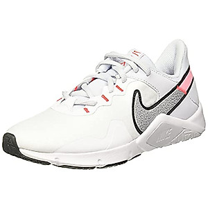 Nike Womens Legend Essential 2 Running Trainers, Football Grey/Dk Smoke Grey, 10 M US