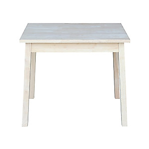 IC International Concepts Child's Table, Solid Wood Craftsmanship, Perfect for Arts, Crafts, Homework & Play, Easy to Assemble, Customize with Paint or Stain - Unfinished