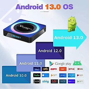 BL Android TV Box 13.0, 2025 Android TV Box 4GB RAM 32GB ROM 6K 8K Wi-Fi 6, X88PRO 13 TV Box Android RK3528 Quad-Core 2.4G/5G Wi-Fi Bluetooth 5.0 USB 3.0 Android Box