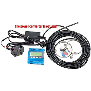 HFBTE TUF-2000M Ultrasonic Flow Meter Flowmeter Module DN25~100mm with TS-2-HT High Temperature Small Transducer