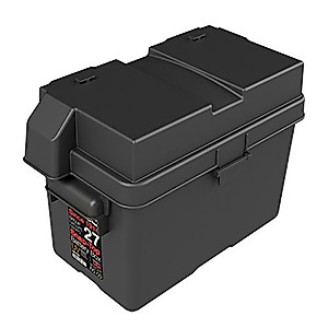 NOCO Snap-Top HM327BKS Battery Box, Group 27 12V Outdoor Waterproof Battery Box for Marine, Automotive, RV, Boat, Camper and Travel Trailer Batteries