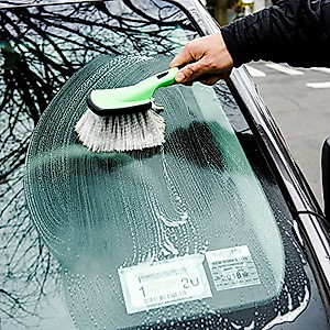 3W Car Wheel Brush Chemical Resistant Tire Rim Brush Cleaner Bristles Car Washing Brush Multipurpose use for Tire, Motorcycle, Metal Surface