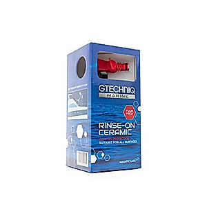 Gtechniq Marine Rinse-On Ceramic with Hose Attachment, Protective Marine Ceramic Coating for Gelcoat, Topcoat, Glass, Metal, Plexiglass, Repels Dirt and Water, 4 x 500ml - 3 Months Protection