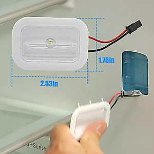 WPW10637153 W11130208 W10758333 W10412708 W10279030 W10637153 W10876279 For Whirlpool KitchenAid Refrigerator LED Light Module Replacement (2)