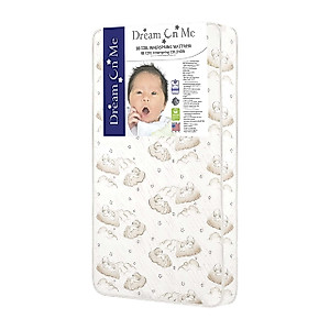 Dream On Me Classic Design Steel Grey Toddler Bed with Twilight Greenguard Gold Certified Spring Mattress