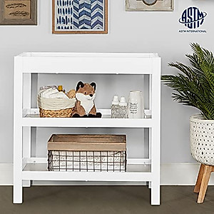 Dream On Me, Ridgefield Changing Table, White , 33.5x16x33.5 Inch (Pack of 1)