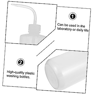 SOLUSTRE 1pc plastic scrubber squirt bottle for hair flower watering can water spray bottle for hair scale wash bottle Bend Mouth Wash Bottle plant Water Squirt bottle refillable bottle