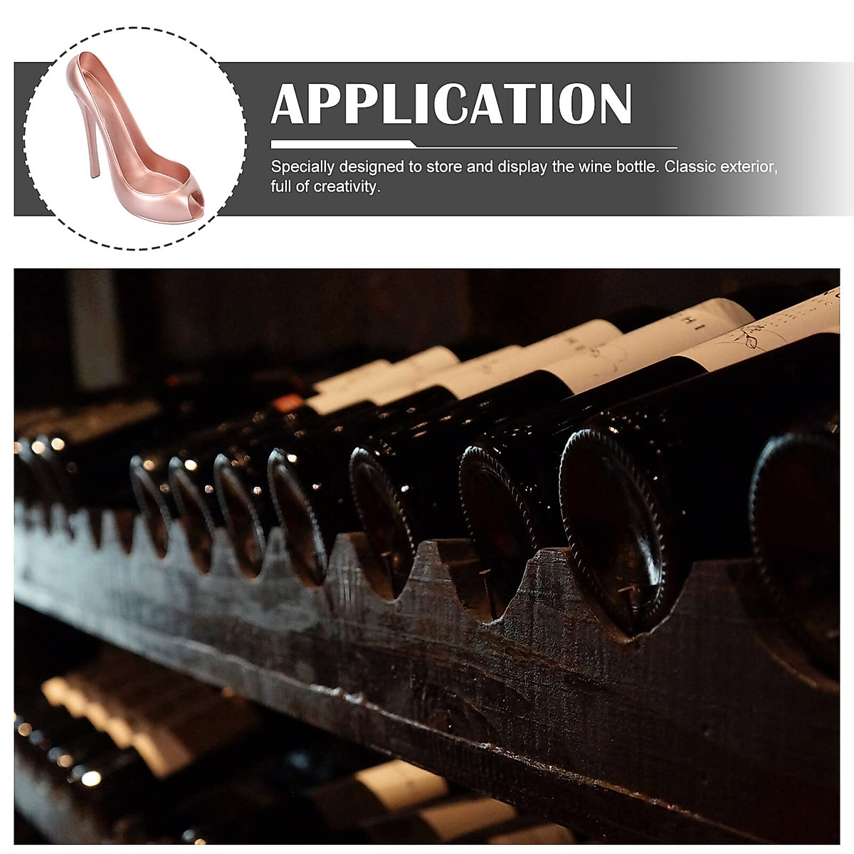 Work Desk Decor Wine Bottle Holder Decorative Wine Rack High Heel Rack Living Room Bottle Holder Bottle Rack Desktop Resin Craft Home Decoration Ornaments Stiletto Wine Holder Resin Crafts