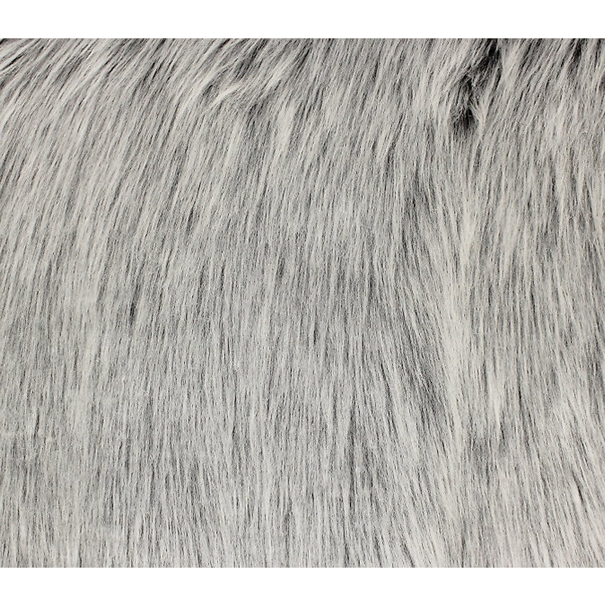 Faux Fur Fabric Long Pile Monkey Shaggy Gray Frost / 60" Wide/Sold by The Yard