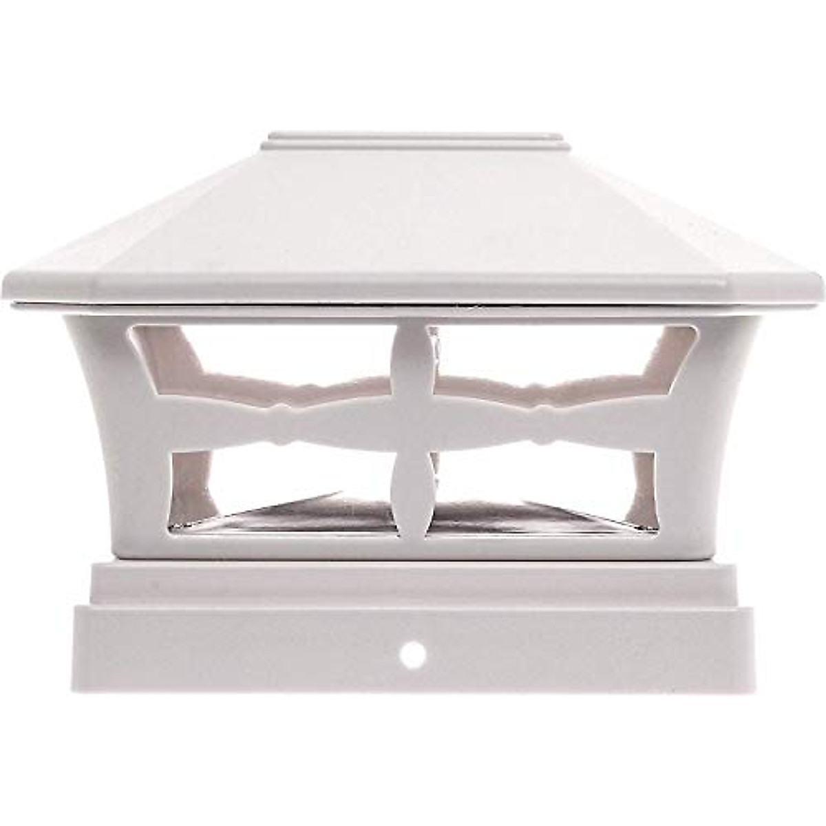 2 Pack Solar Power Garden Sun Light 5"x5" Post Cap Light (Off White)